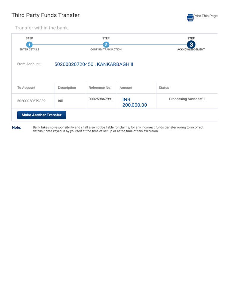 Welcome To HDFC Bank NetBanking | PDF