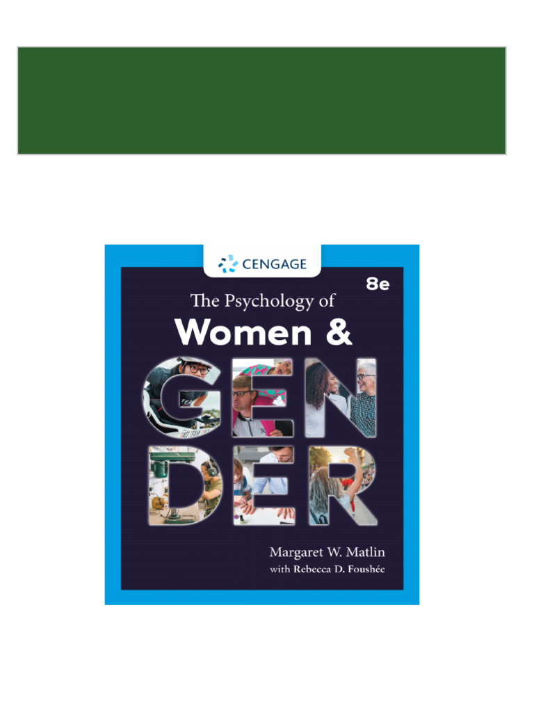 (Ebooks PDF) Download The Psychology of Women and Gender 8e Edition ...