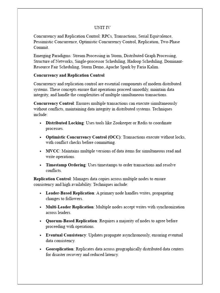 CC UNIT-4 | PDF | Database Transaction | Apache Spark