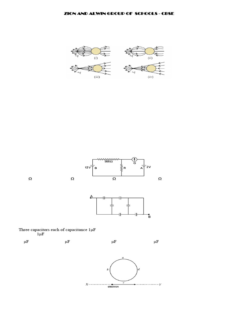 CBSE Class 12 Physics Model Paper | PDF | Inductance | Capacitor