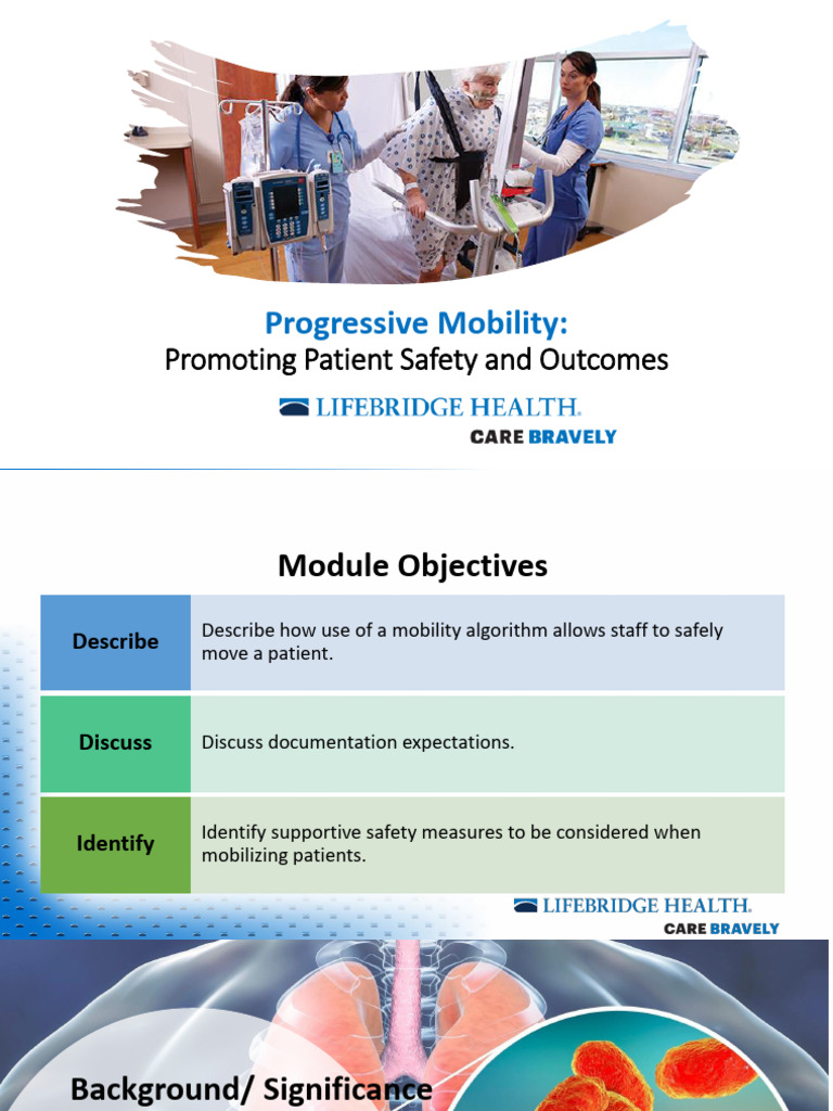 Progressive Mobility Module Revised-1 | PDF | Patient Safety | Health ...