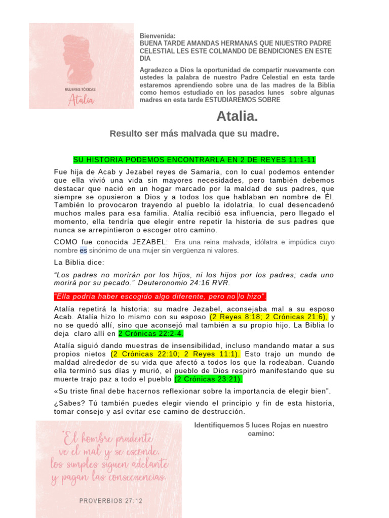Atalía | PDF | Cristo (título) | Dios