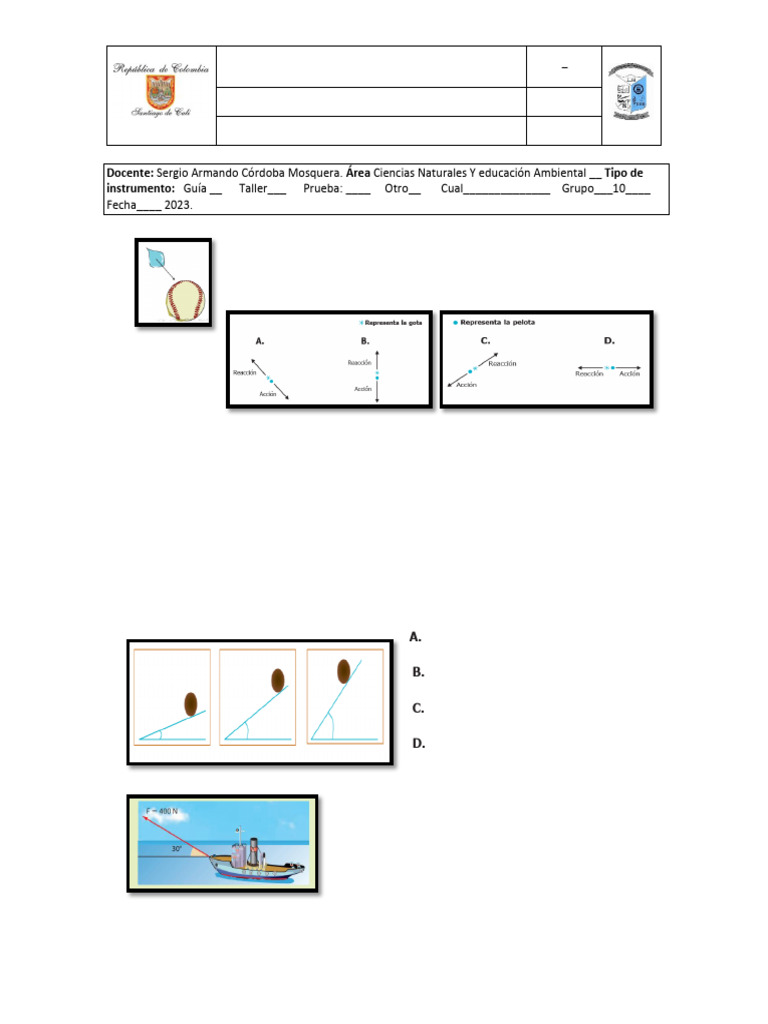 Examen de Fisica 10 | PDF | Esfera | Velocidad