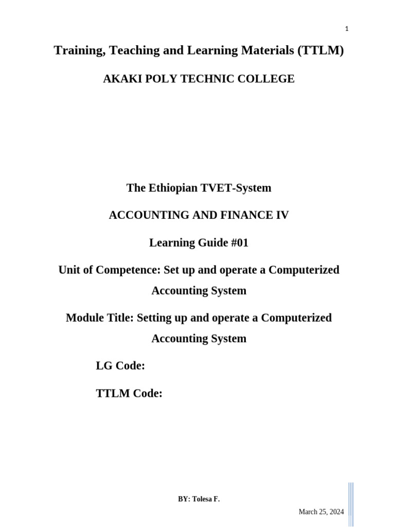 Computerized Accounting System Overview | PDF | Information | Payroll