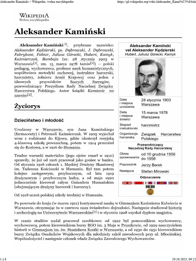 Aleksander Kamiński | PDF
