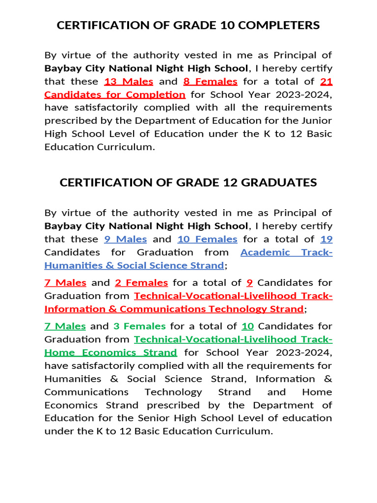 Principal Script On Graduates | PDF