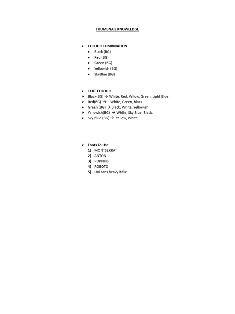 Arnav Thumbnail Informaton | PDF