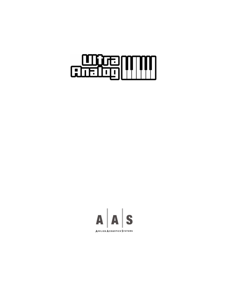 Ultra Analog Manual | PDF | Icon (Computing) | Computer File