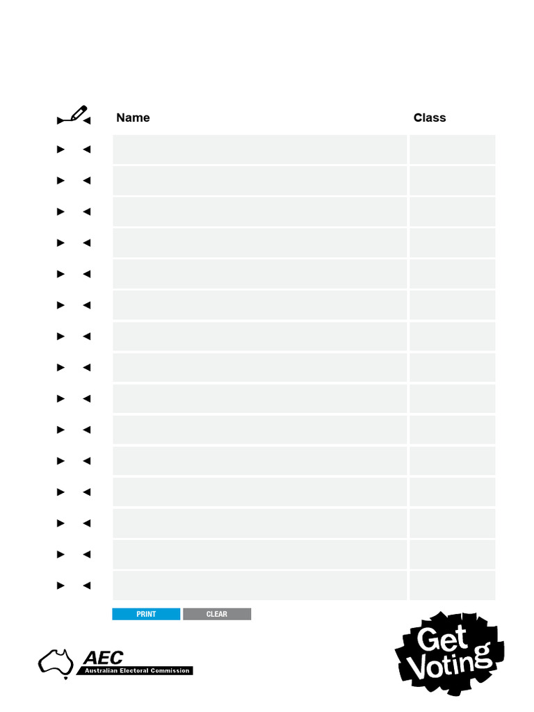 Voter List Template | PDF