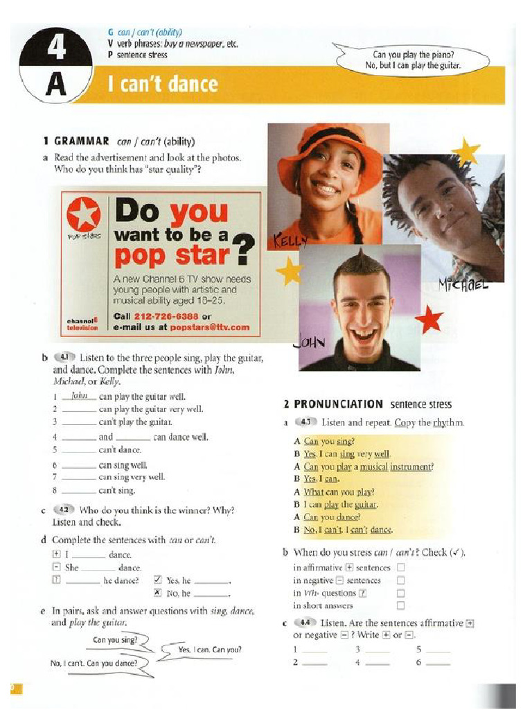 Student Book - Unit 4a-4b | PDF