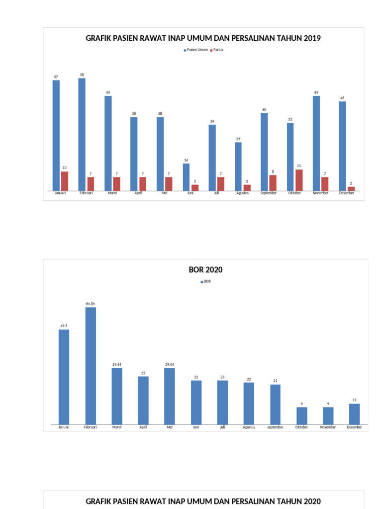 Grafik Bor Dan Pasien Ranap 2023 | PDF