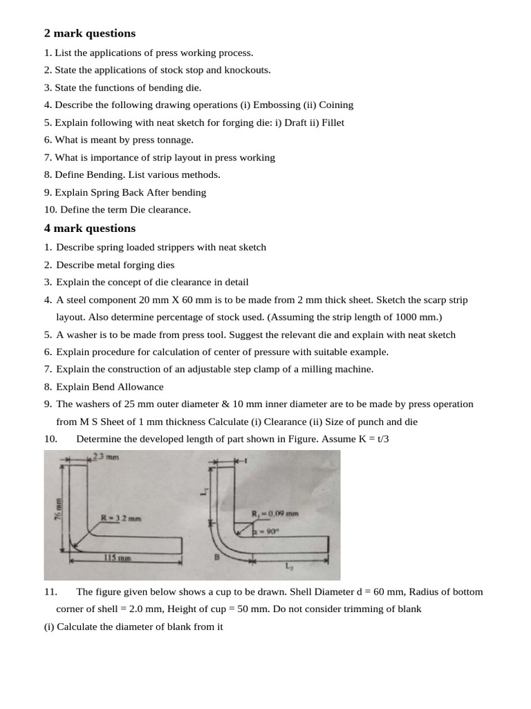 Ut2 Question Bank | PDF