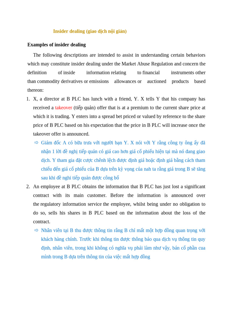 Insider Dealing Bribery | PDF | Bribery | Insider Trading