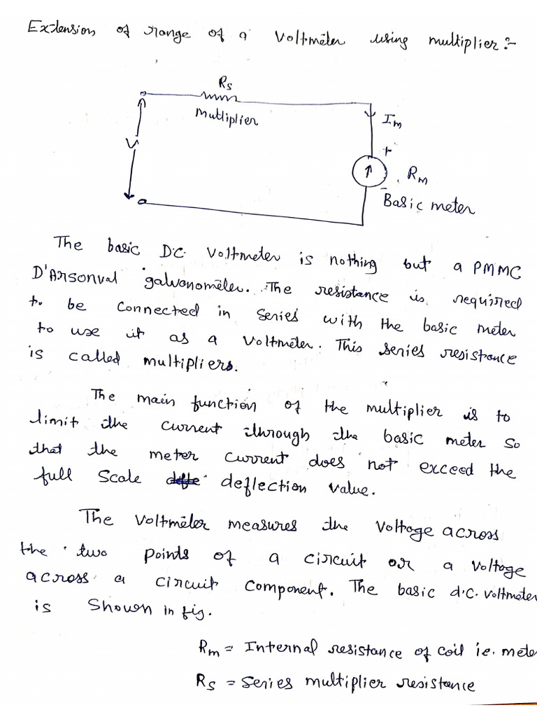 Voltmeter Range Extension | PDF