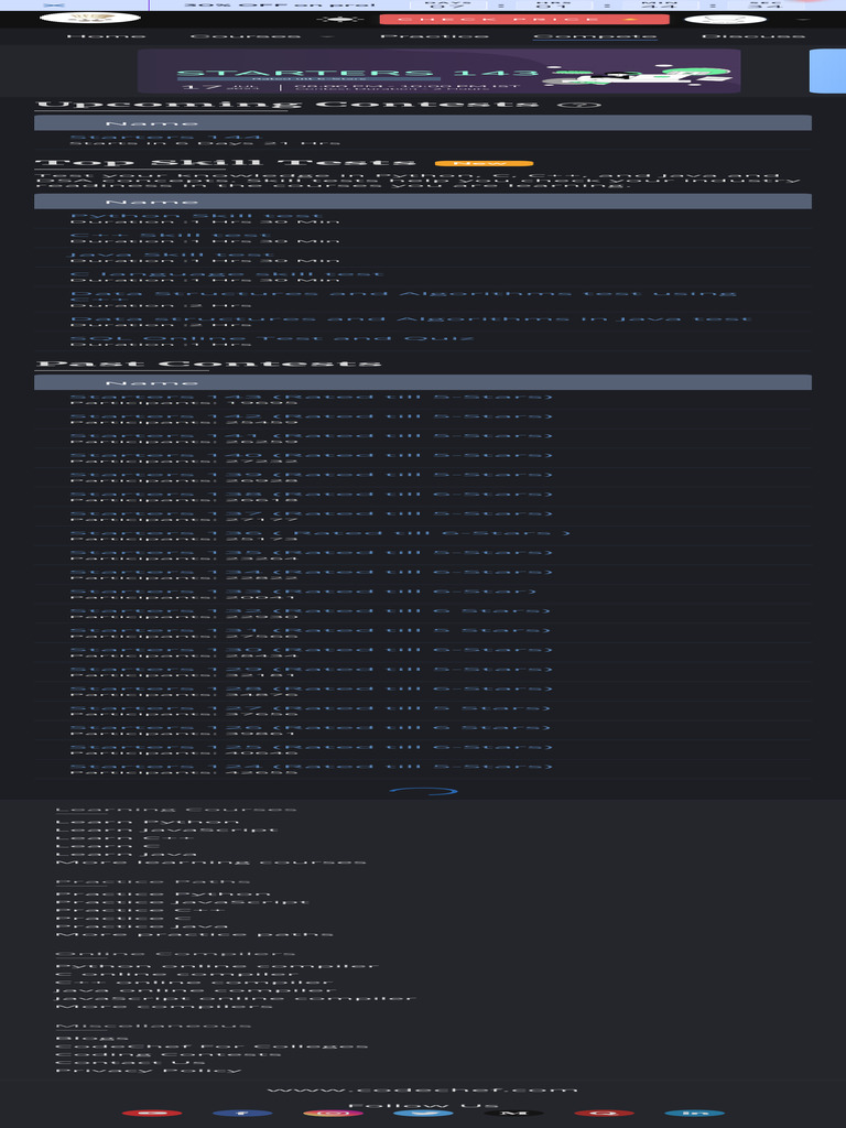 Coding Contests Challenges Pdf Programming Paradigms Systems