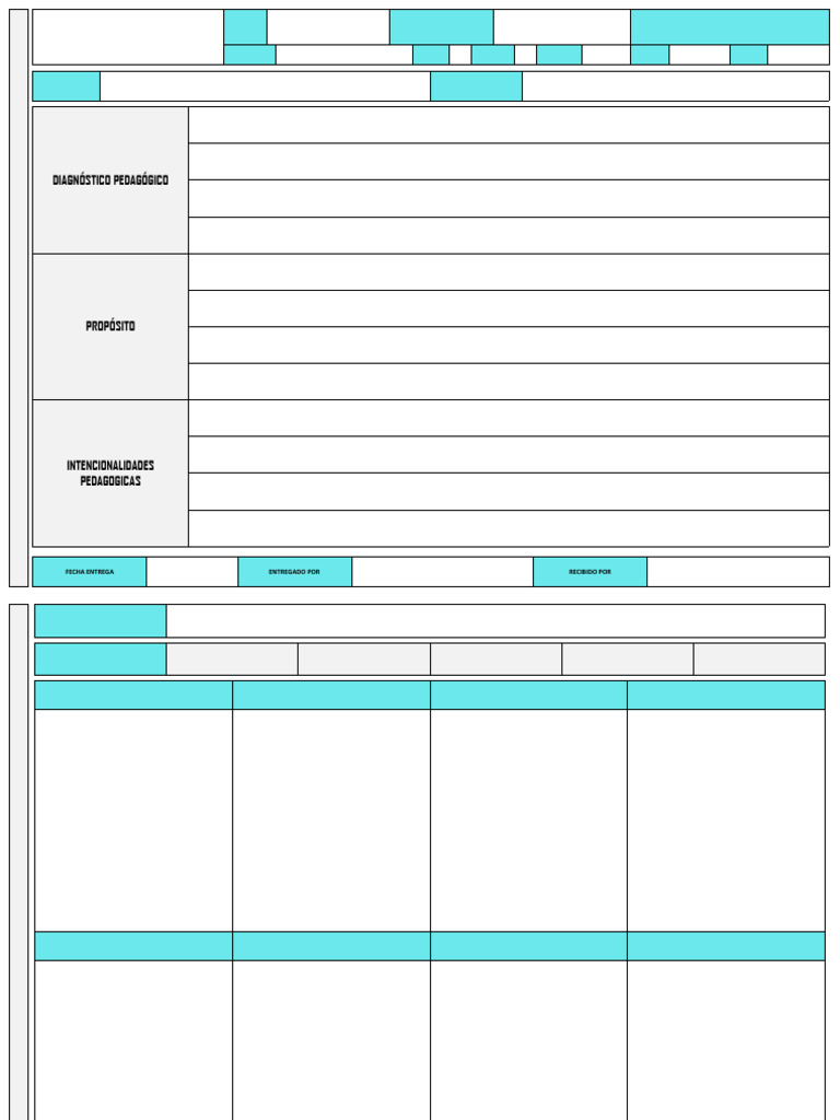 Formato de Planificacion | PDF | Educación primaria | Maestros