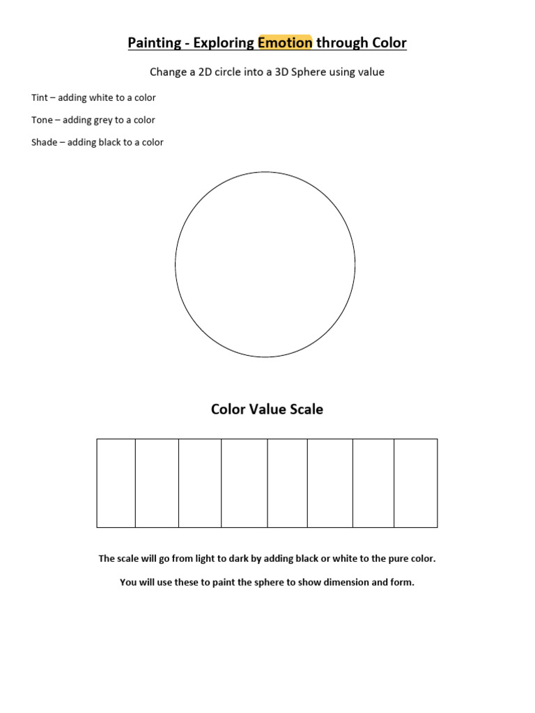 Art 1 Online Sphere and Value Scale | PDF