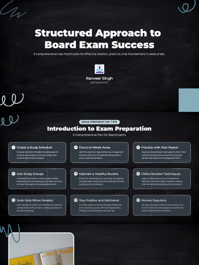 TIPS for Board Exam Preparation ( 2 months strategy) | PDF | Learning ...