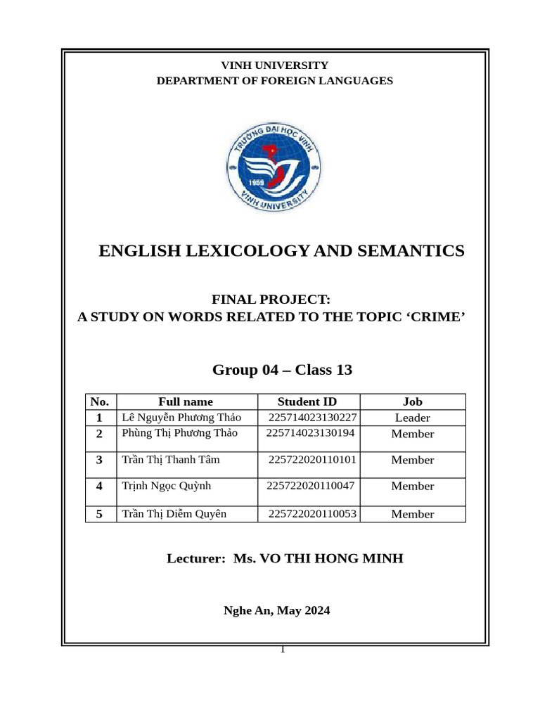 FINAL ĐỒ ÁN TVNN | PDF | Learning | Prison
