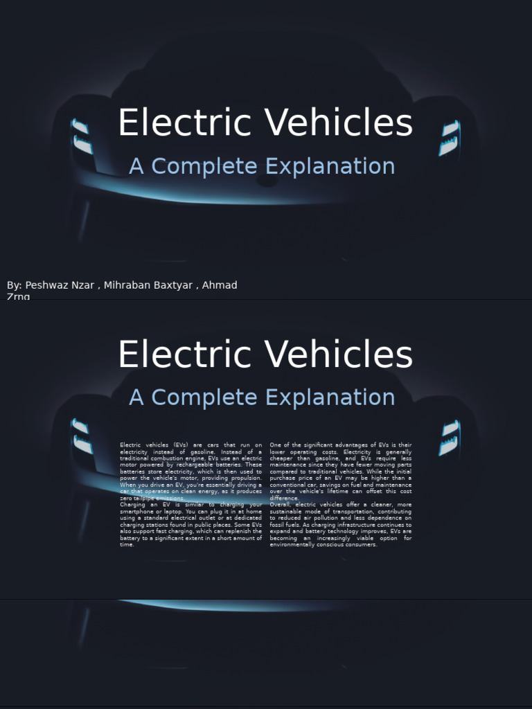 Ev Pdf Electric Vehicle Electric Motor