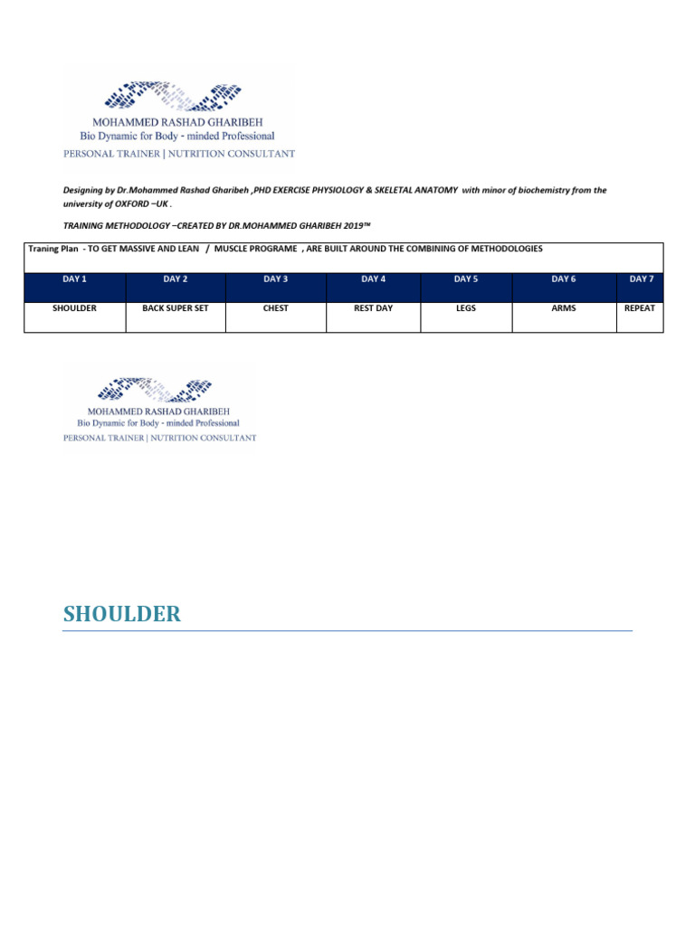 Training Methodology Phase 3 | PDF