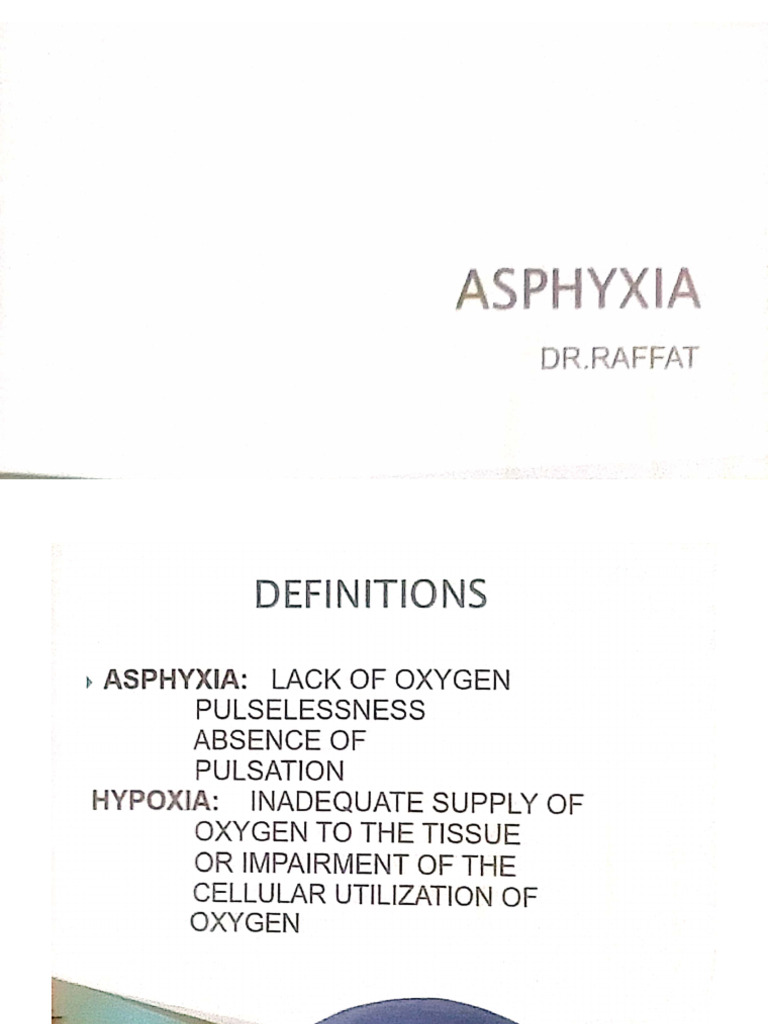 Asphyxia L1 | PDF
