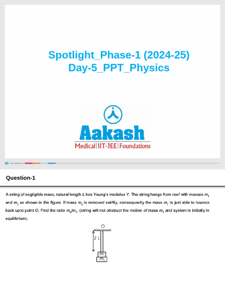 Spotlight Phase 1 Physics Q&A 2024 | PDF