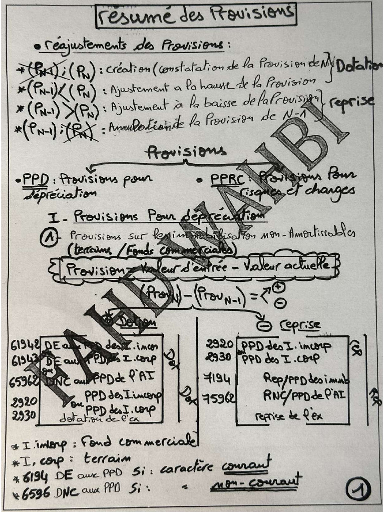 Résumé Des Provisions | PDF