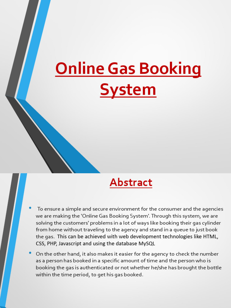 Online Gas Booking System Overview | PDF | Computer Architecture | Software