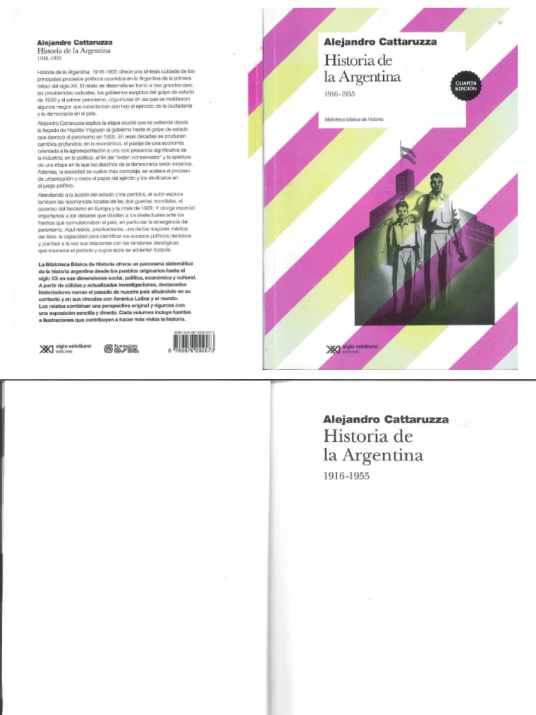 Cattaruzza Historia de La Argentina 1916-1955-Completo | PDF