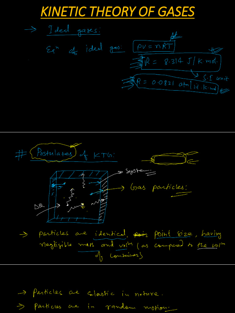 Kinetic Theory of Gases-1 | PDF