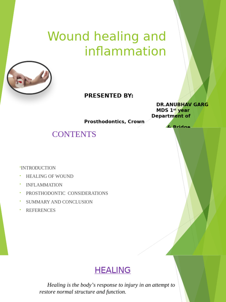 Wound Healing and Inflammation Overview | PDF | Wound Healing ...