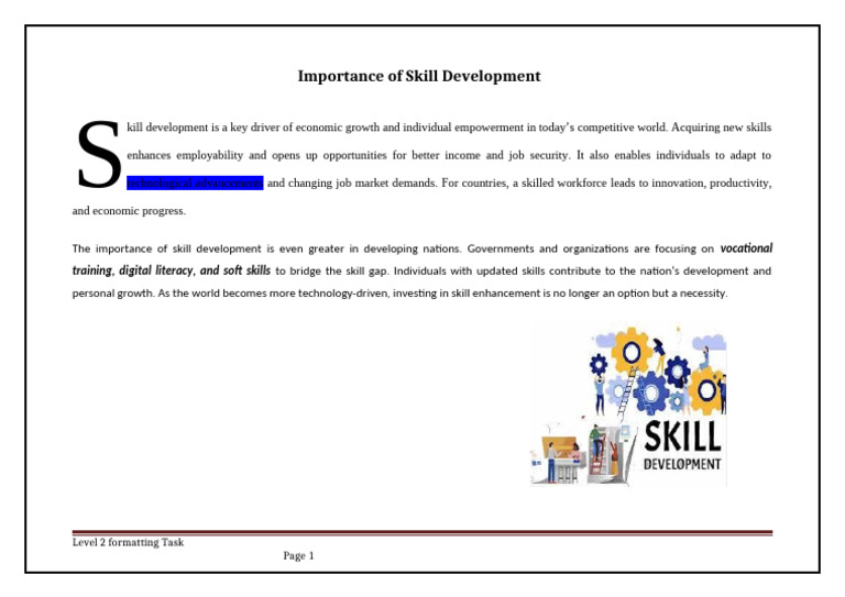 Skill Development-1 | PDF
