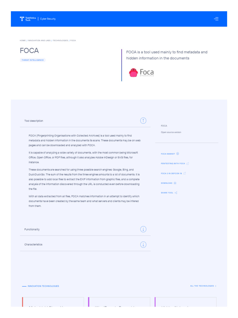 4.3 Página FOCA_save | PDF | Computing | Software