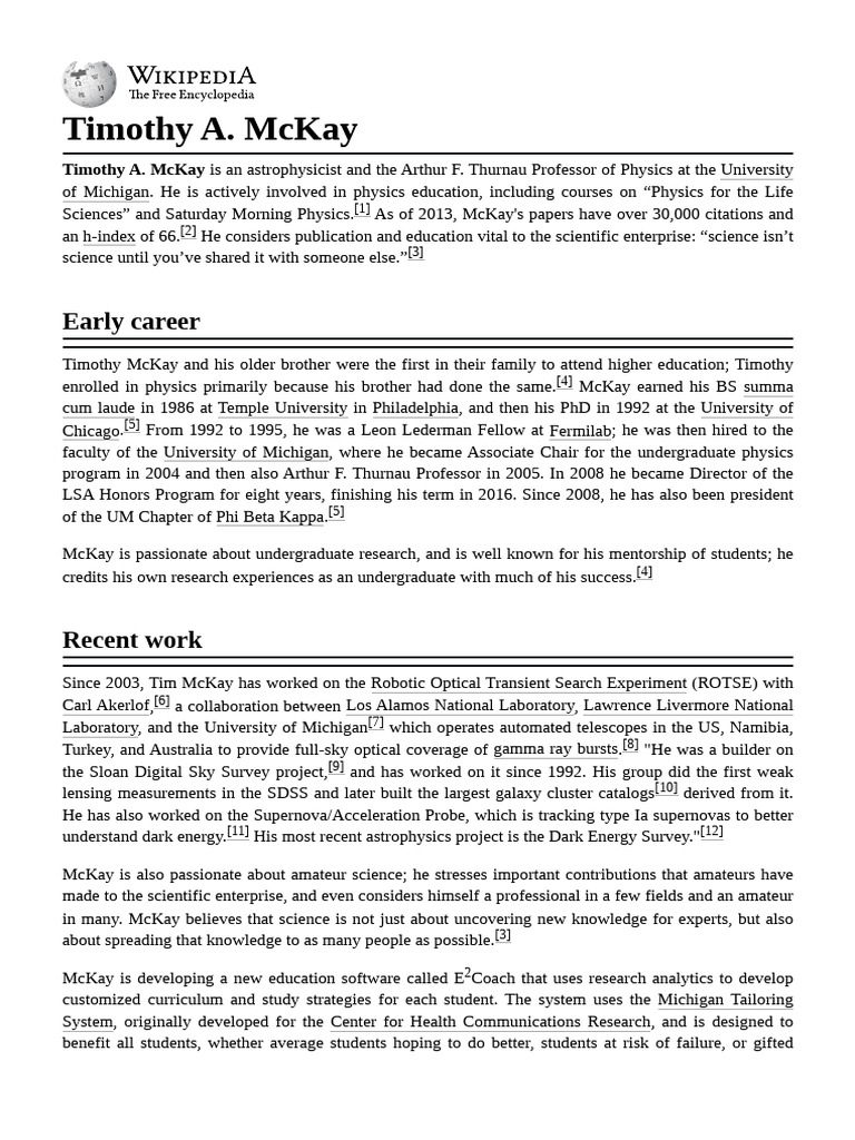Timothy_A._McKay | PDF | Astronomy | Astrophysics