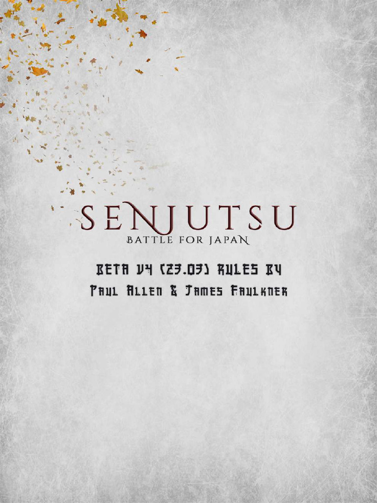 4a-senjutsu-battle-for-japan-rulebook | PDF