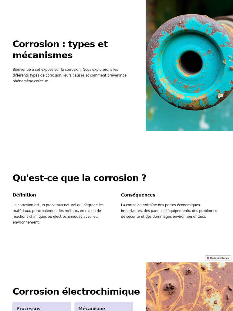 Types et prévention de la corrosion | PDF | Corrosion | Métaux