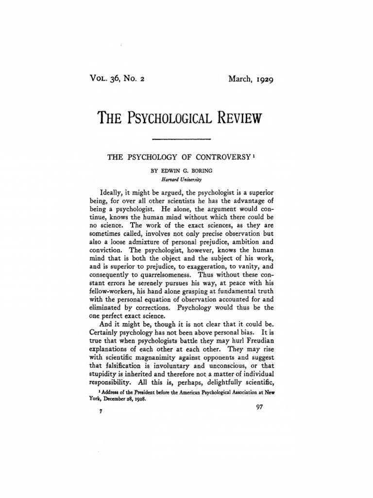 Psychology of Scientific Controversy | PDF | Hypnosis | Psychology