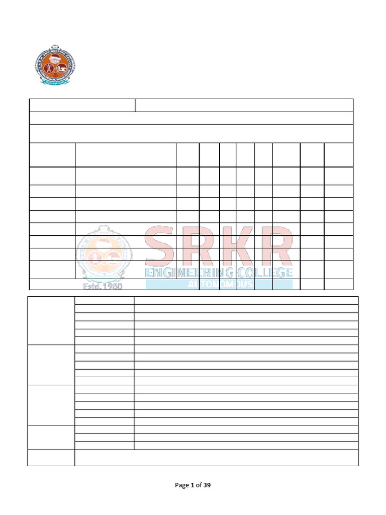 B.Tech CSBS Course Structure & Syllabus | PDF | Cost Of Capital | Cloud Computing