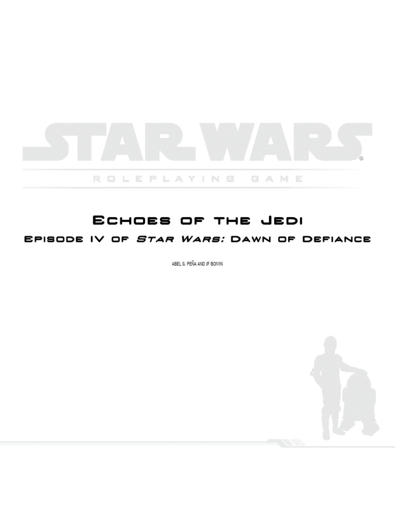 Dawn of Defiance 04 Echoes of The Jedi | PDF | Jedi | Sith
