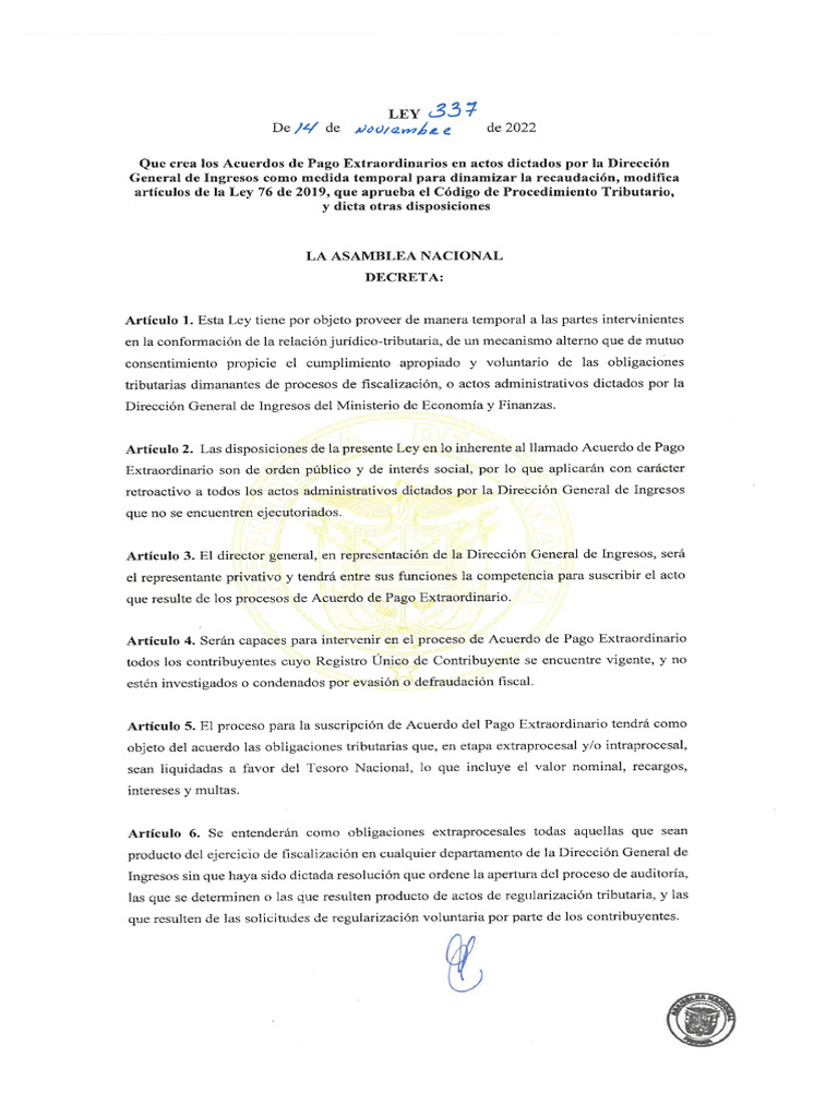 ley 337 | PDF