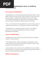 12 Political Science - Globalisation - Notes | PDF | Globalization ...