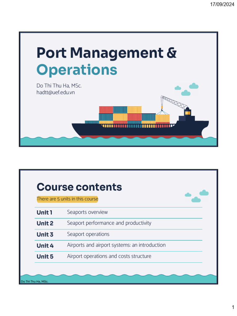 Seaport Performance and Operations Guide | PDF | Ecological Resilience ...
