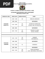 Psle Timetable 2025 | PDF