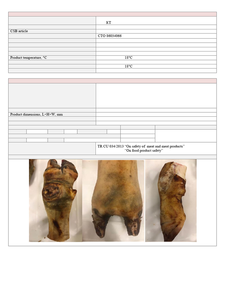Beef feet Africa | PDF | Pallet | Meat