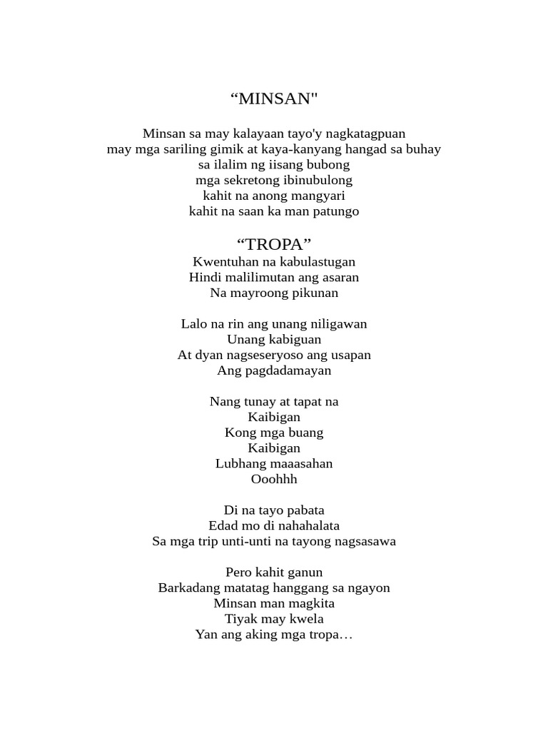 Lyrics | PDF