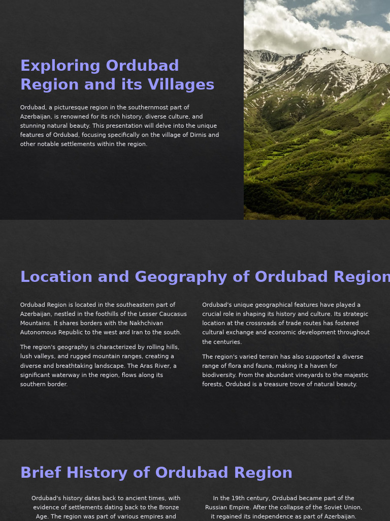Exploring-Ordubad-Region-and-its-Villages | PDF | Azerbaijan