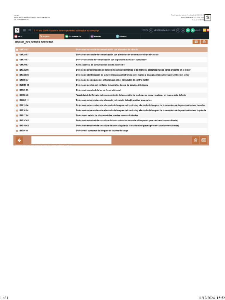 CODIGOS DE FALLA | PDF