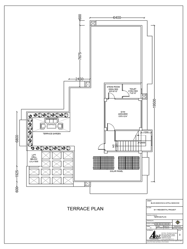 Bijan Goswami - Terrace Plan | PDF