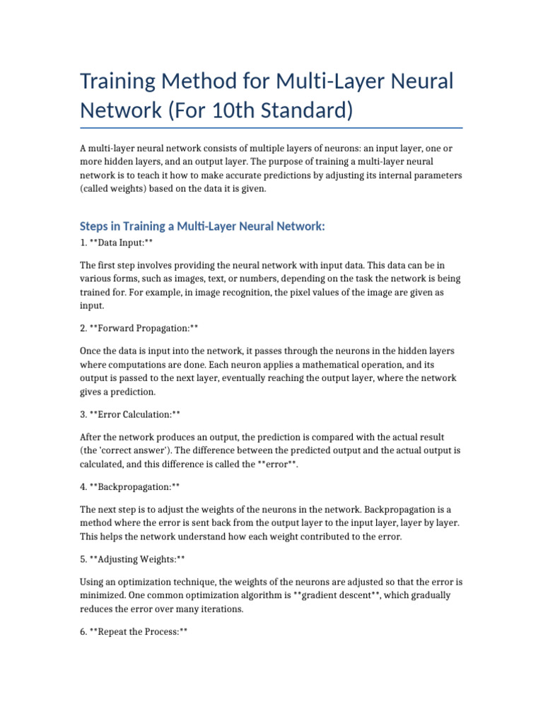 Neural Network Training Guide | PDF